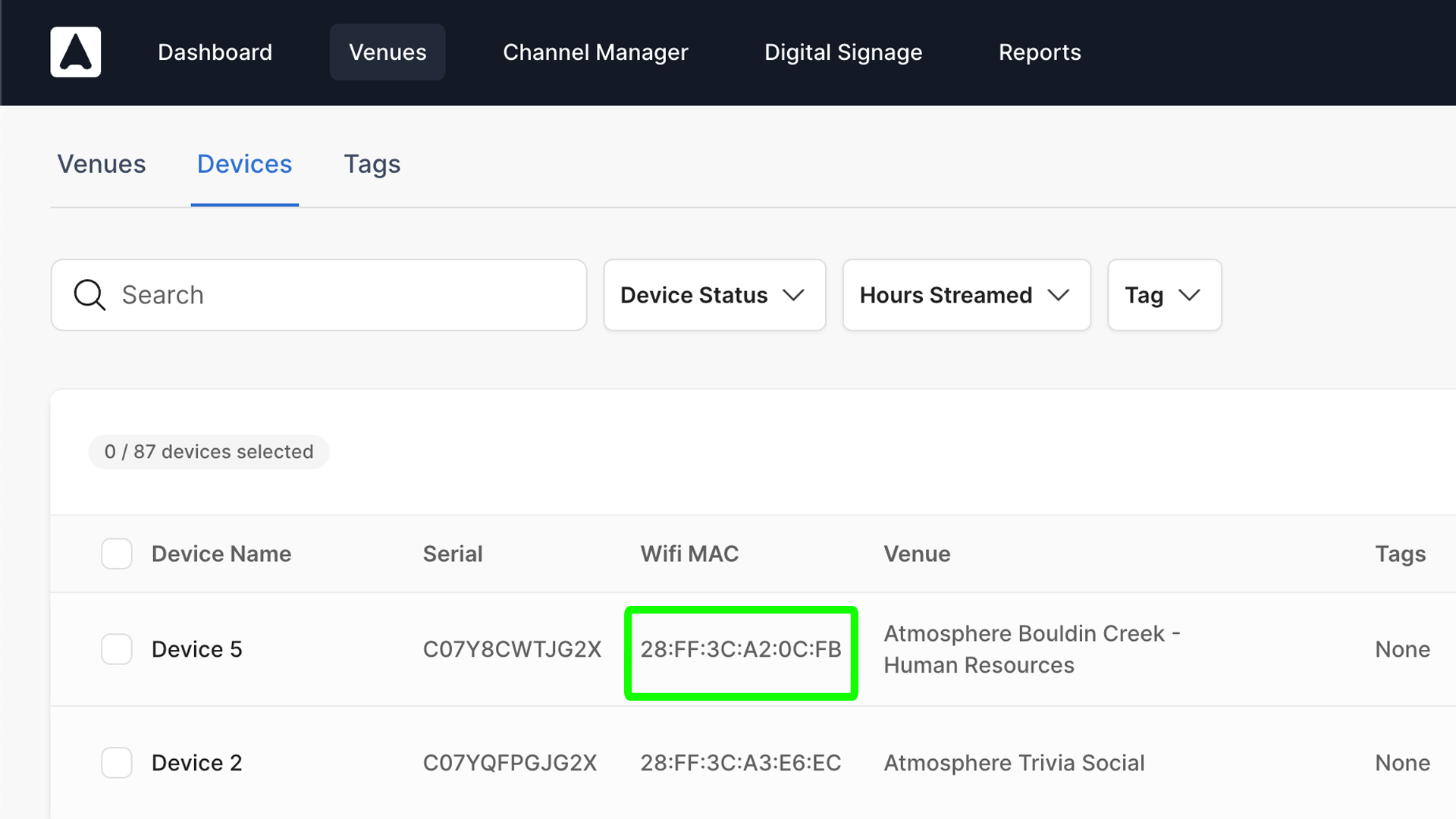 How do I find the MAC address for my device?