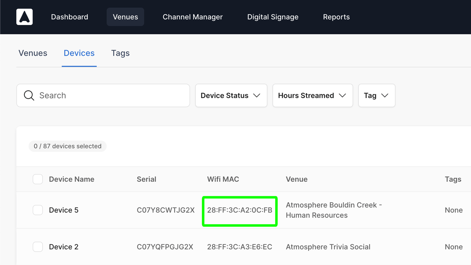 How do I find the MAC address for my device?