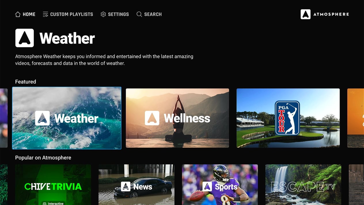 How do I install my Atmosphere TV device?