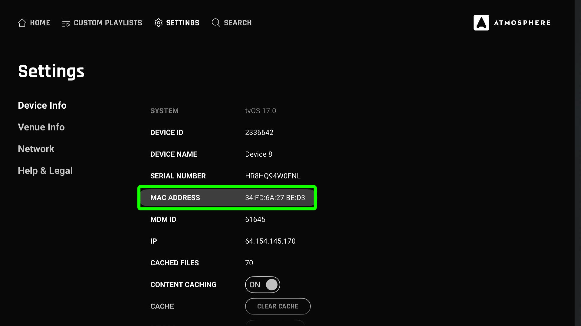 How do I find the MAC address for my device?