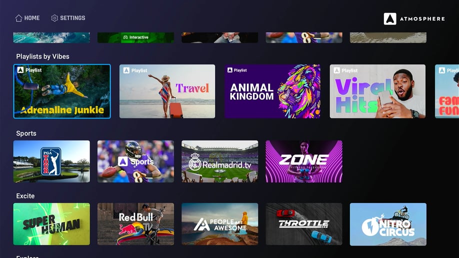 How do I install my Atmosphere TV device?