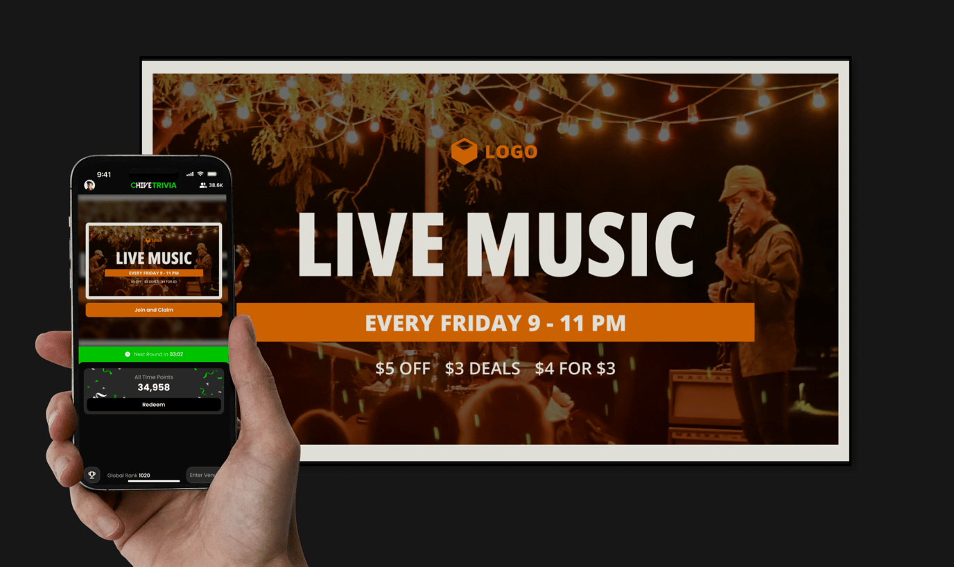 Chive Trivia Digital Signage